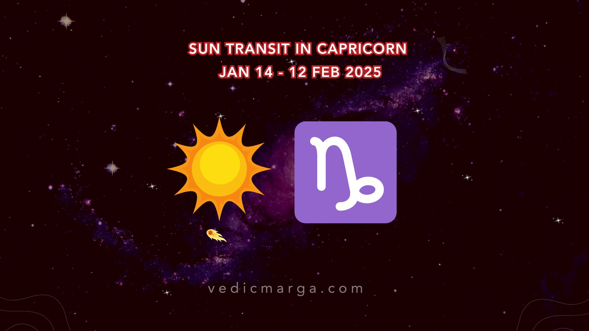 Sun Transit into Capricorn (Makar Sankranti) - 2025